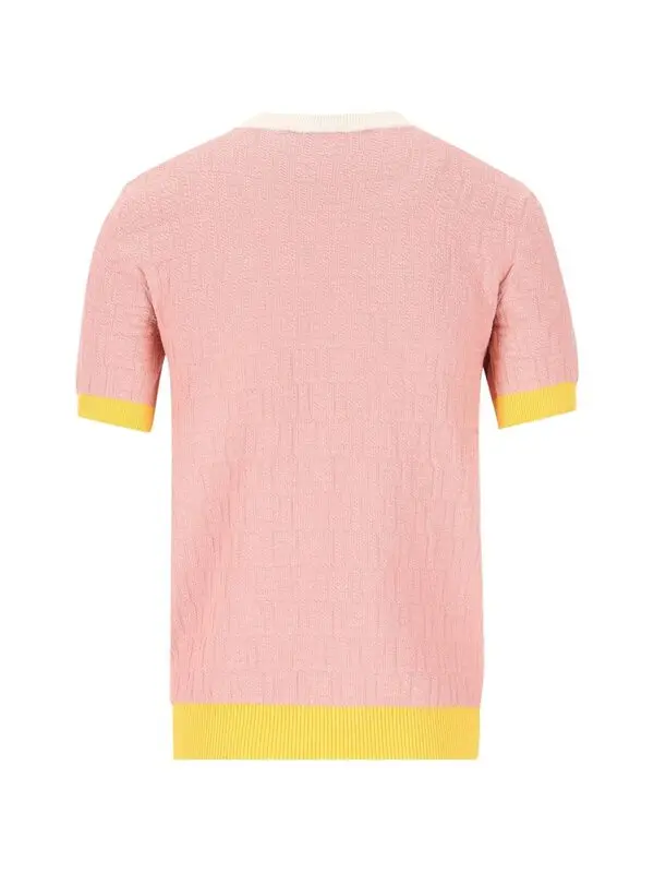 Fendi Cotton And Silk Blend Sweater - Multicolor