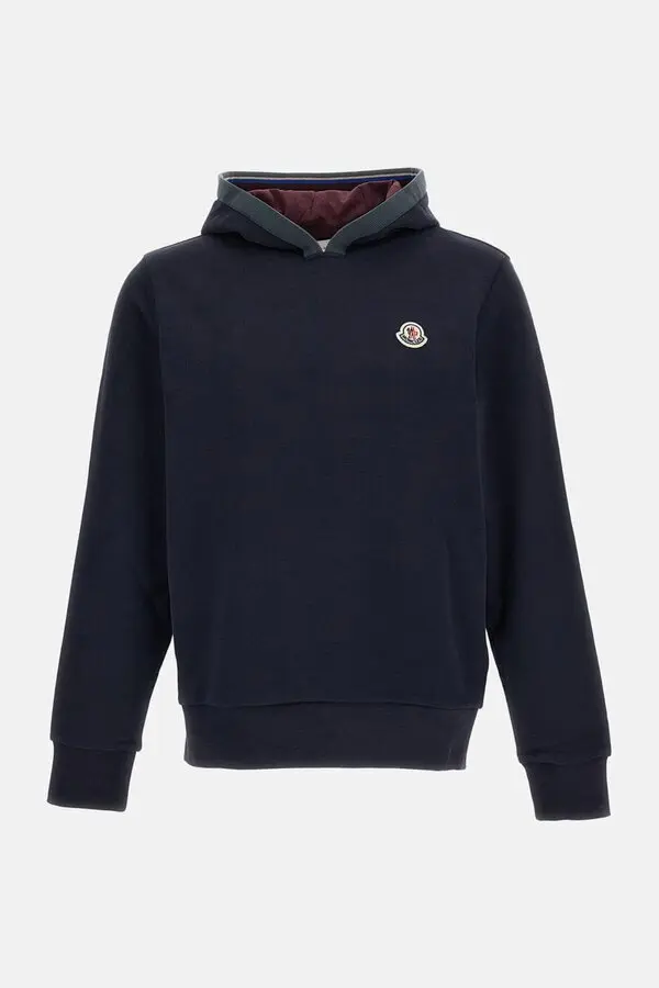 Moncler Brushed Cotton Hoodie Sweater - Multicolor