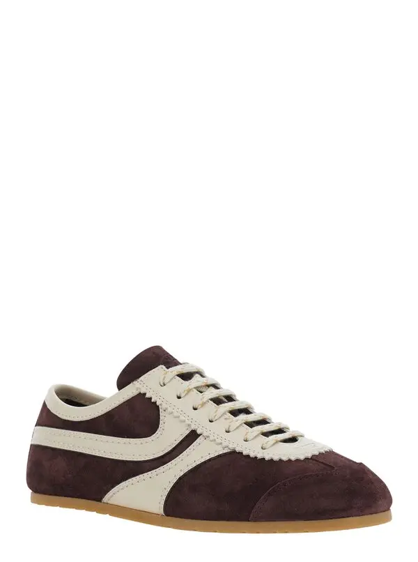 Dries Van Noten Dustin Suede Sneakers - Purple