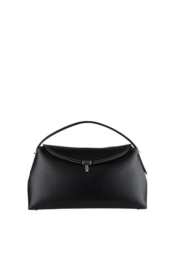 TOTEME T-lock Top Handle Bag - Black
