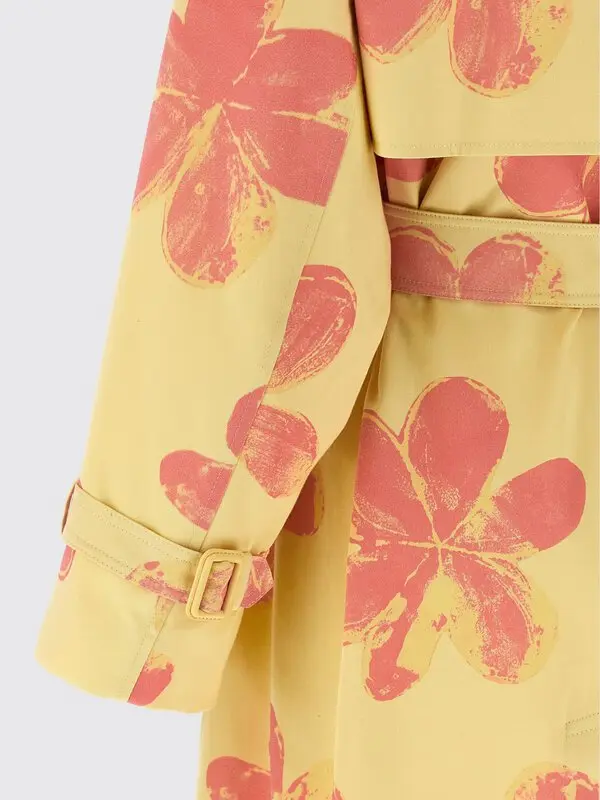 Max Mara Printed Cotton Trench Coat