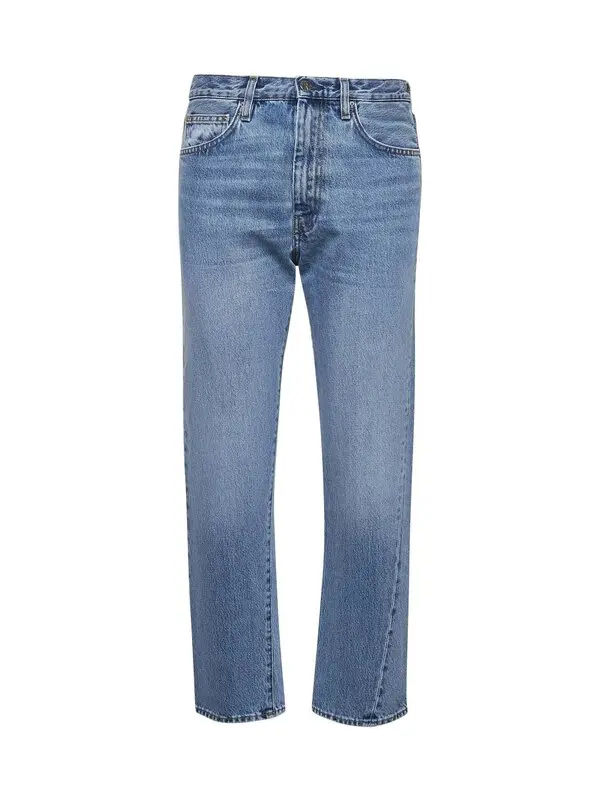 TOTEME Light Blue Denim Twisted Jeans - Multicolor