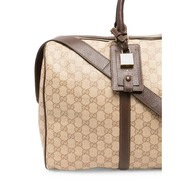 Gucci Neutrals Luggage & Holdalls