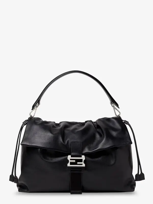 Fendi Flux Maxi Messenger Leather Crossbody Bag - Multicolor