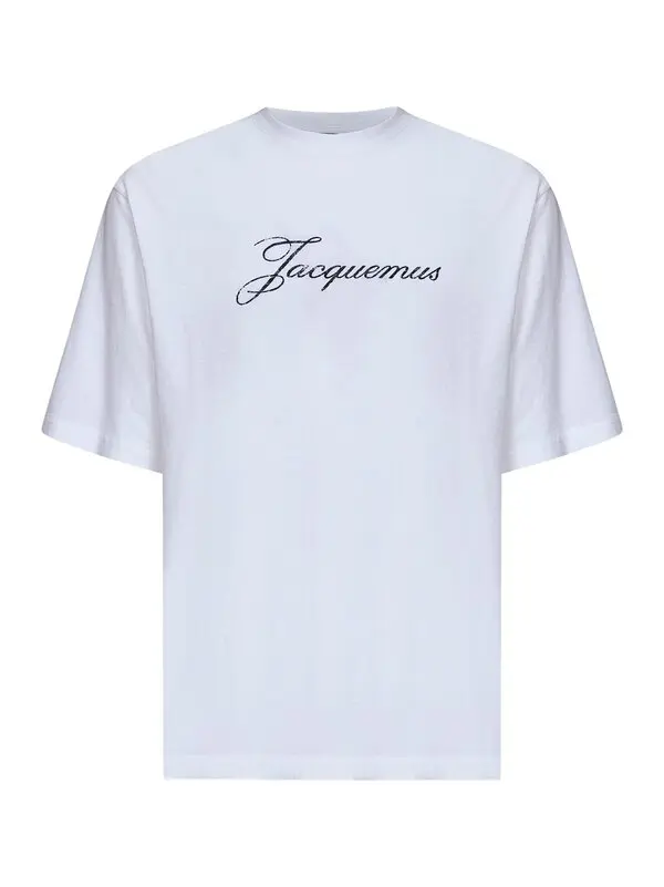 Jacquemus White Jersey The Logo-printed T-shirt