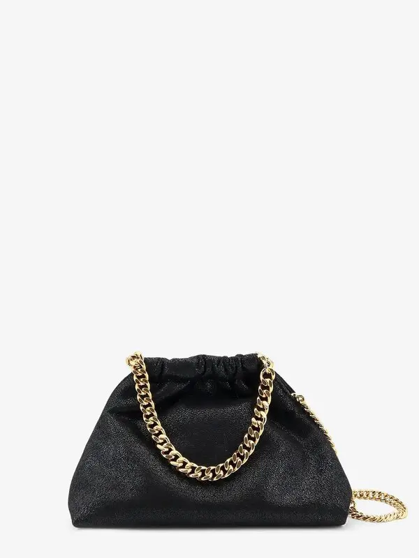Stella McCartney Falabella Mini Shaggy Deer Crossbody Bag - Black