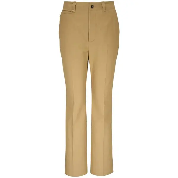 Saint Laurent Neutrals Trousers Straight Trousers