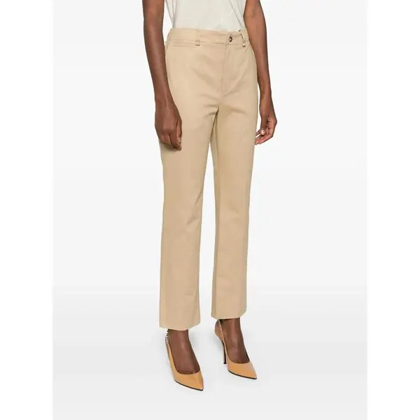 Saint Laurent Neutrals Trousers Straight Trousers