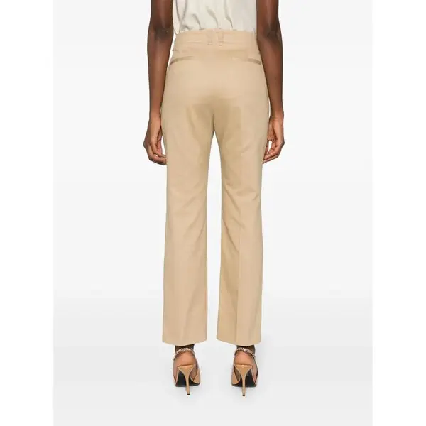 Saint Laurent Neutrals Trousers Straight Trousers