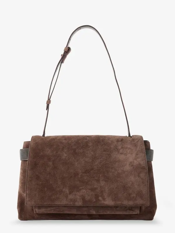 Brunello Cucinelli Suede Crossbody Bag - Multicolor