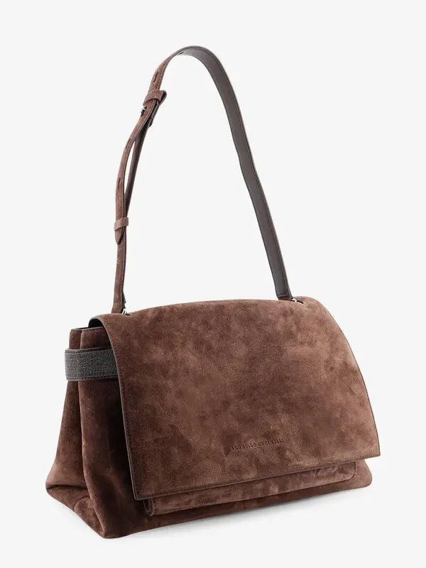 Brunello Cucinelli Suede Crossbody Bag - Multicolor