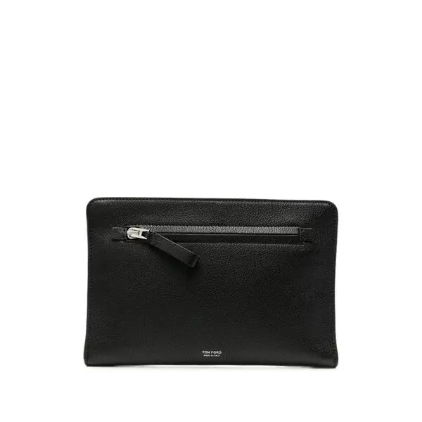 TOM FORD Leather Clutch - Black