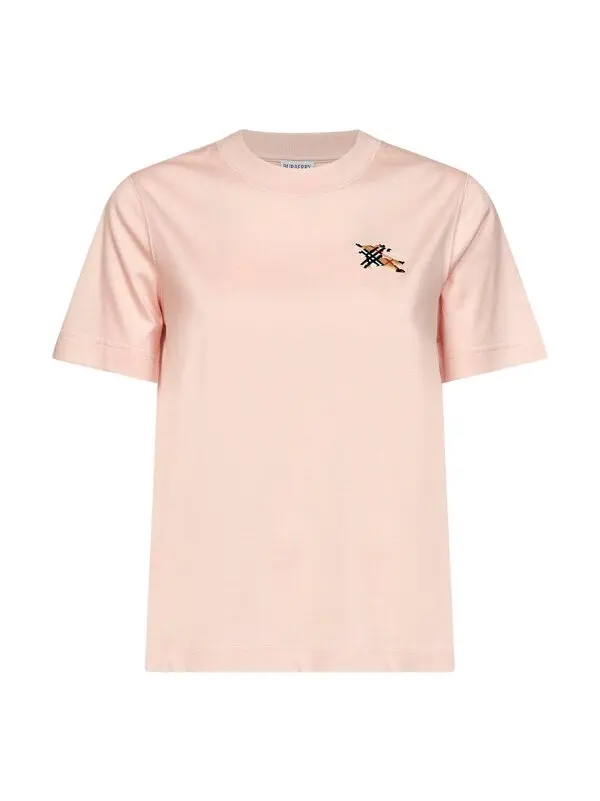 Burberry Cotton Knight Check T-shirt - Multicolor