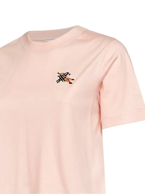Burberry Cotton Knight Check T-shirt - Multicolor