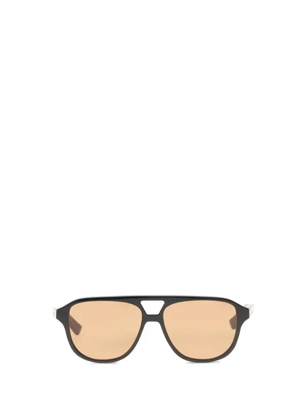 Alexander McQueen Signature Essentials Aviator Sunglasses - Brown