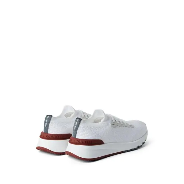 Brunello Cucinelli Knitted Sneakers - White