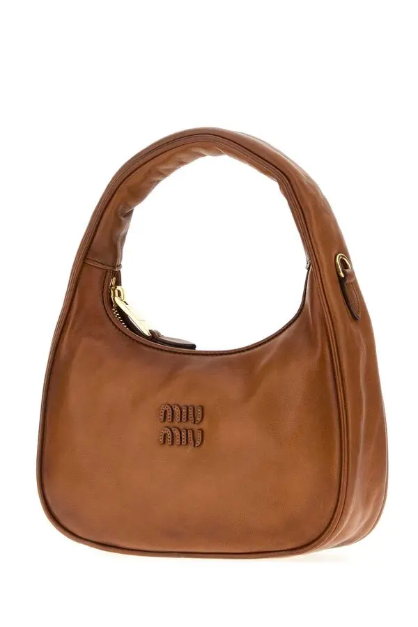 Miu Miu Leather Wander Handbag - Brown