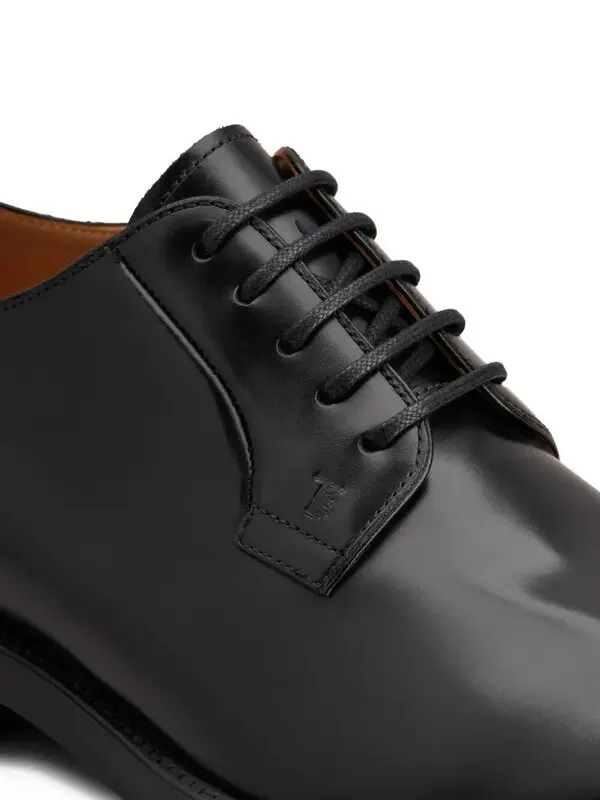 TOD'S Almond Toe Leather Derby