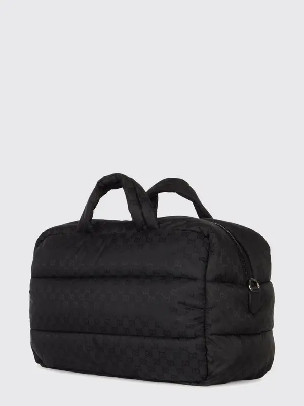 Gucci Nylon Travel Bag With Gg Monogram Pattern And Removable Strap