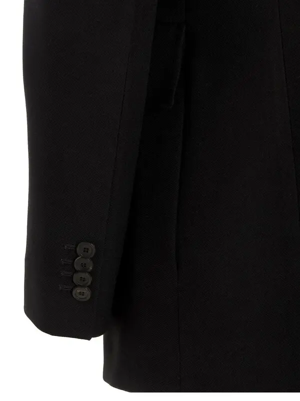 Balenciaga Hourglass Wool Twill Single-breasted Blazer