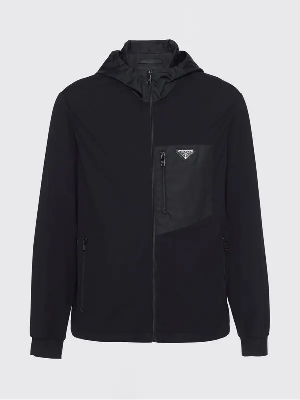 Prada Technical Fabric And Cotton Blouson