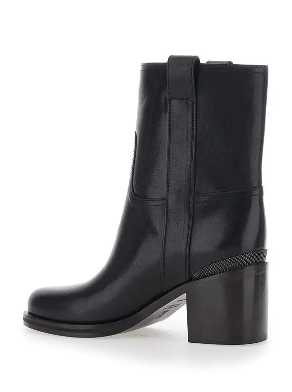 Brunello Cucinelli Leather Ankle Boots - Multicolor
