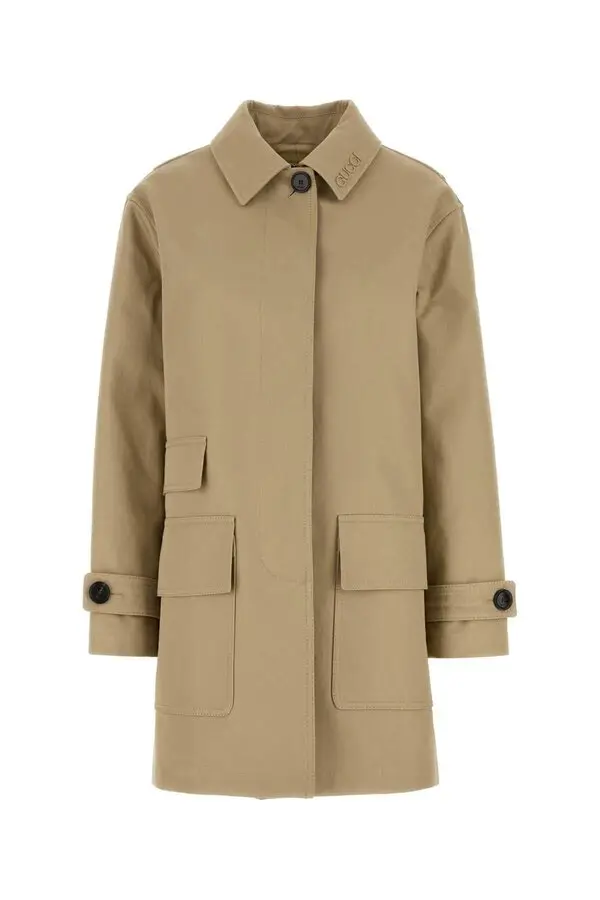 Gucci Beige Drill Overcoat