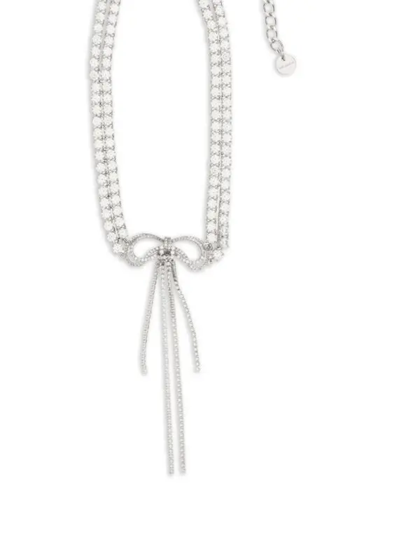SELF-PORTRAIT Crystal Choker - Silver