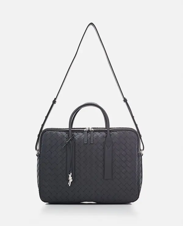 Bottega Veneta Intrecciato Leather Briefcase - Multicolor