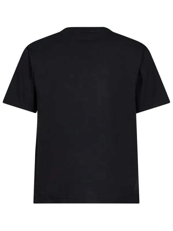 Burberry Black Cotton Knight Stamp Check T-shirt - Multicolor