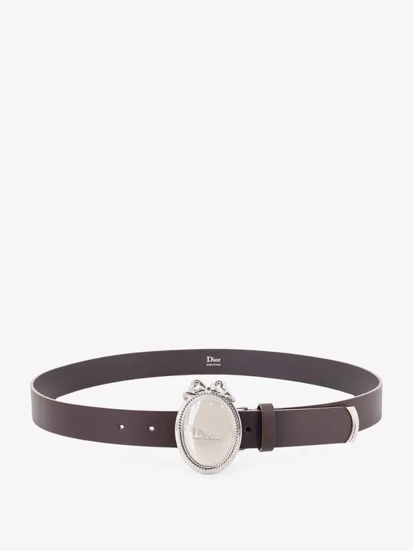 Dior Medaillon Leather Belt - Multicolor