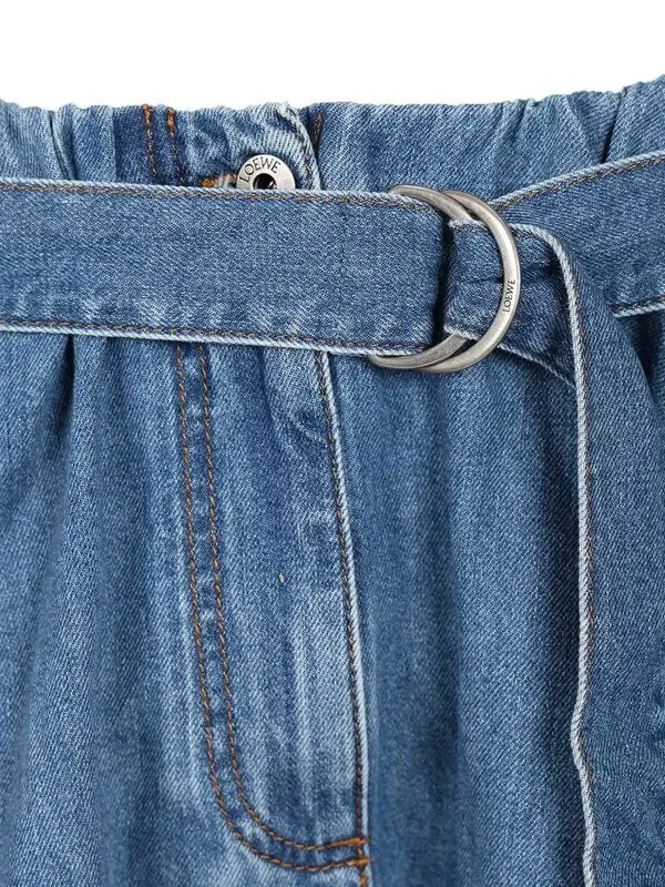 Loewe Denim Cargo Skirt - Blue