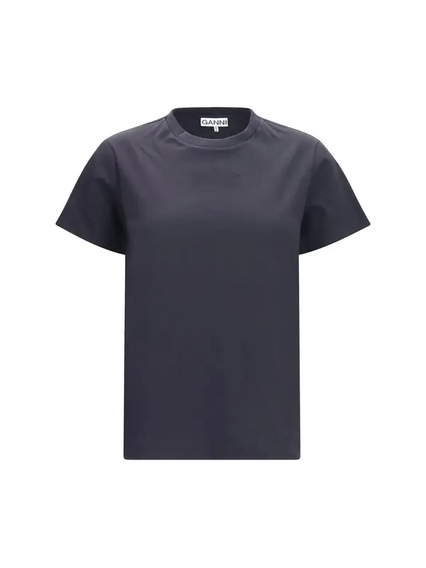 GANNI Crewneck T-shirt - Black