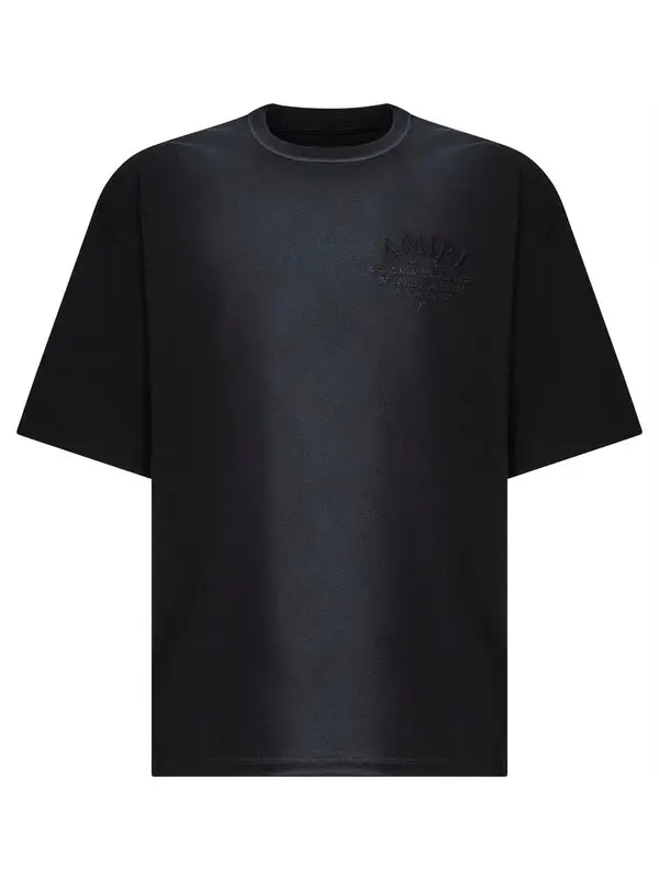 Amiri Black Cotton Jersey Arts District Oversized T-shirt - Multicolor