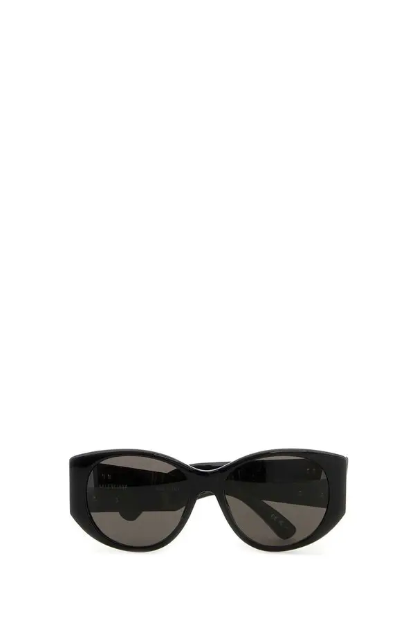 Balenciaga Acetate Round Sunglasses - Black