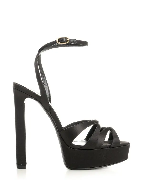 Saint Laurent Chandelle Sandals - Black