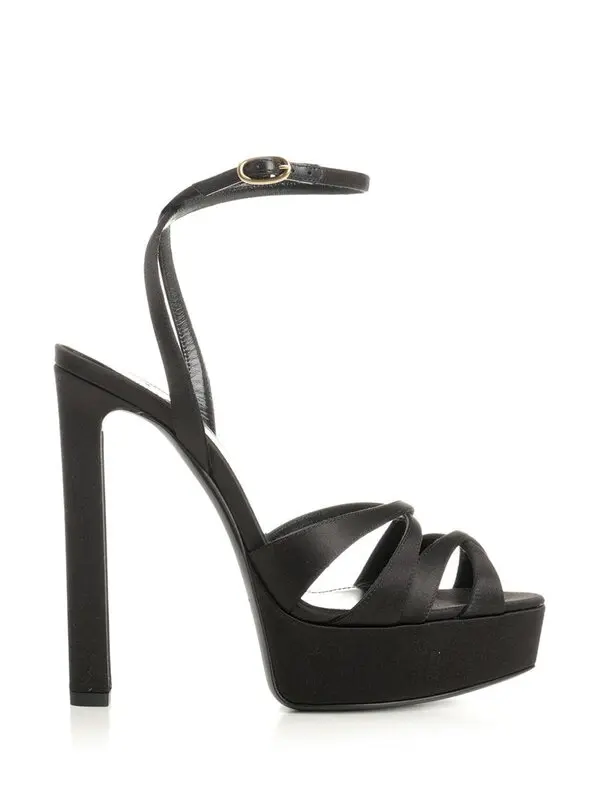 Saint Laurent Chandelle Sandals - Black