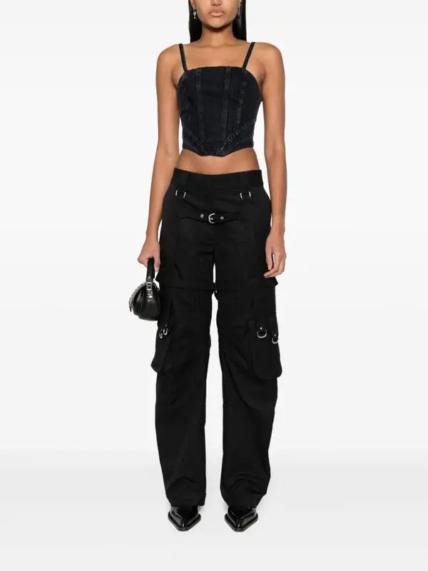 Amiri Faded Denim Corset