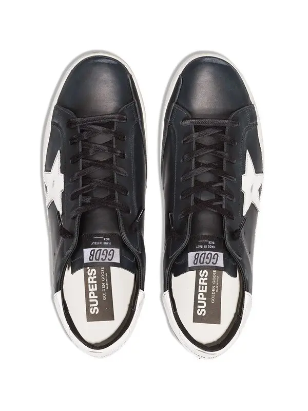 GOLDEN GOOSE Super-star Distressed-effect Leather Sneakers