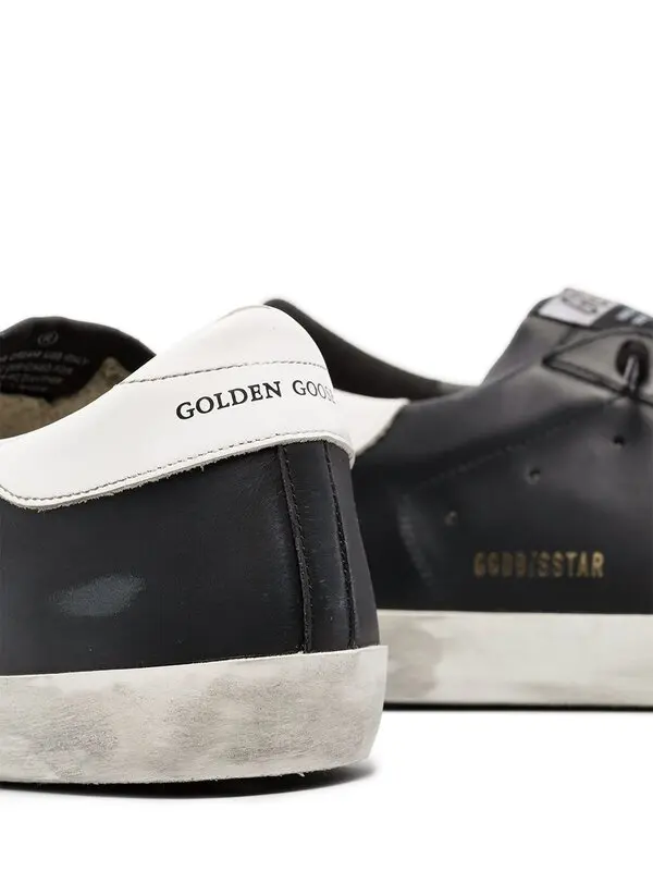 GOLDEN GOOSE Super-star Distressed-effect Leather Sneakers