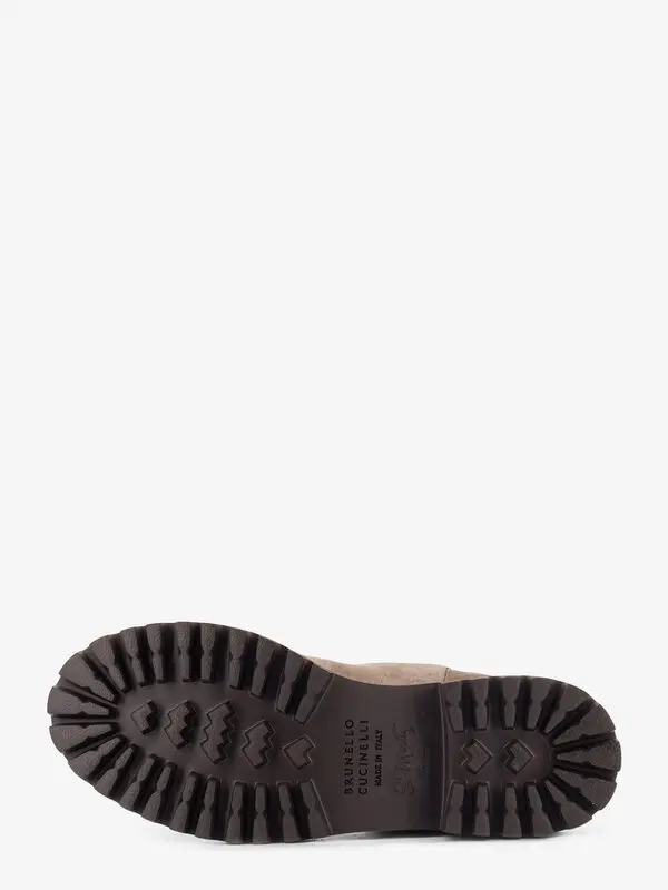 Brunello Cucinelli Suede Boots With Precious Loop Detail