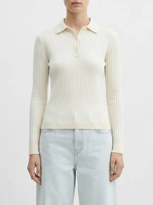 Max Mara Cashmere And Silk Polo Shirt - White