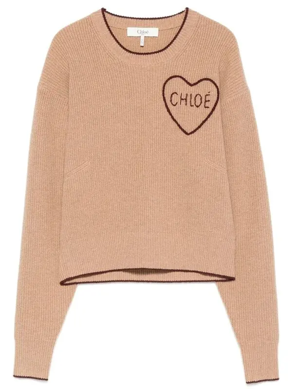Chloé Pullover Heart - Brown