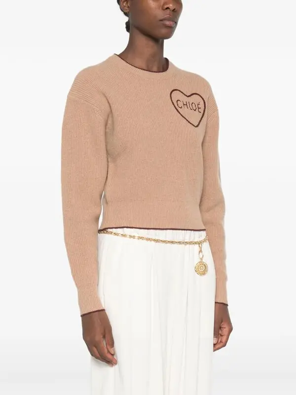 Chloé Pullover Heart - Brown
