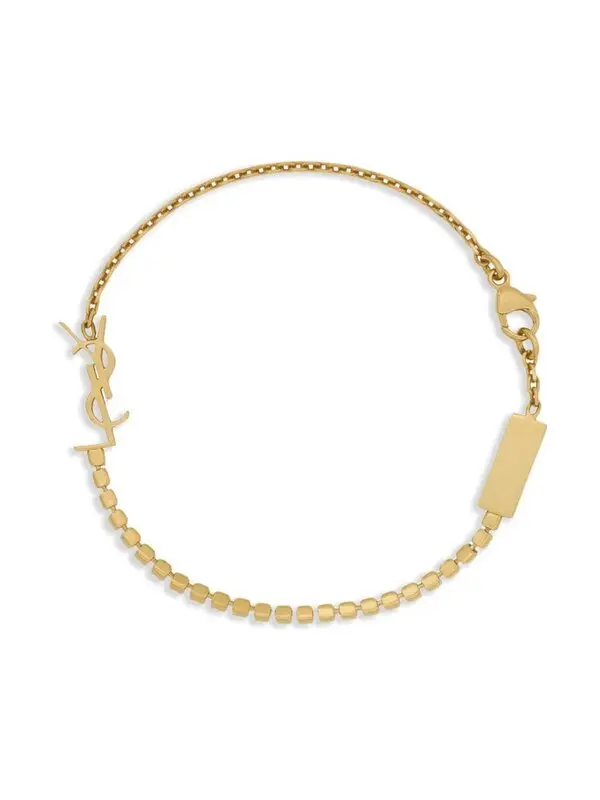 Saint Laurent Cassandre Charm Bracelet - Silver