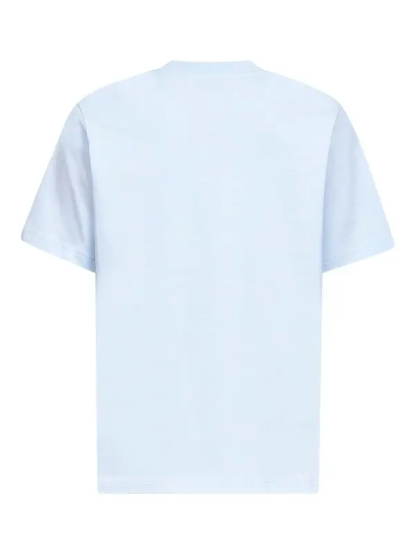 Casablanca Light Blue Airbrush Smiley T-shirt