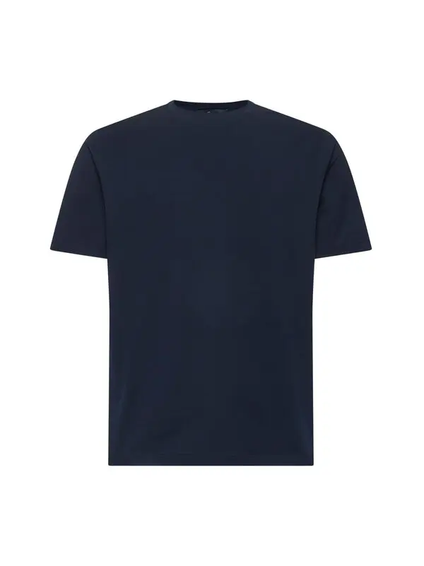 Herno Blue Superfine Cotton Stretch T-shirt - Multicolor