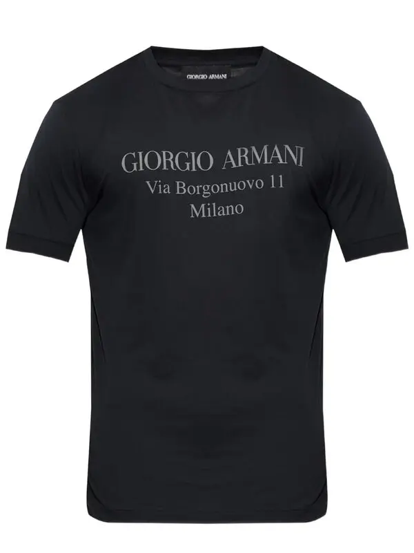 Giorgio Armani T-shirt Logo - Blue