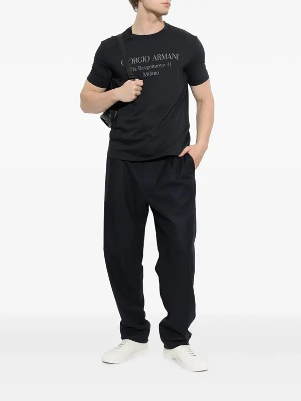Giorgio Armani T-shirt Logo - Blue