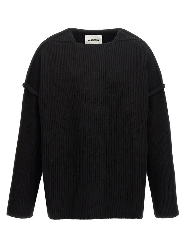 JIL SANDER Geometric Neckline Sweater